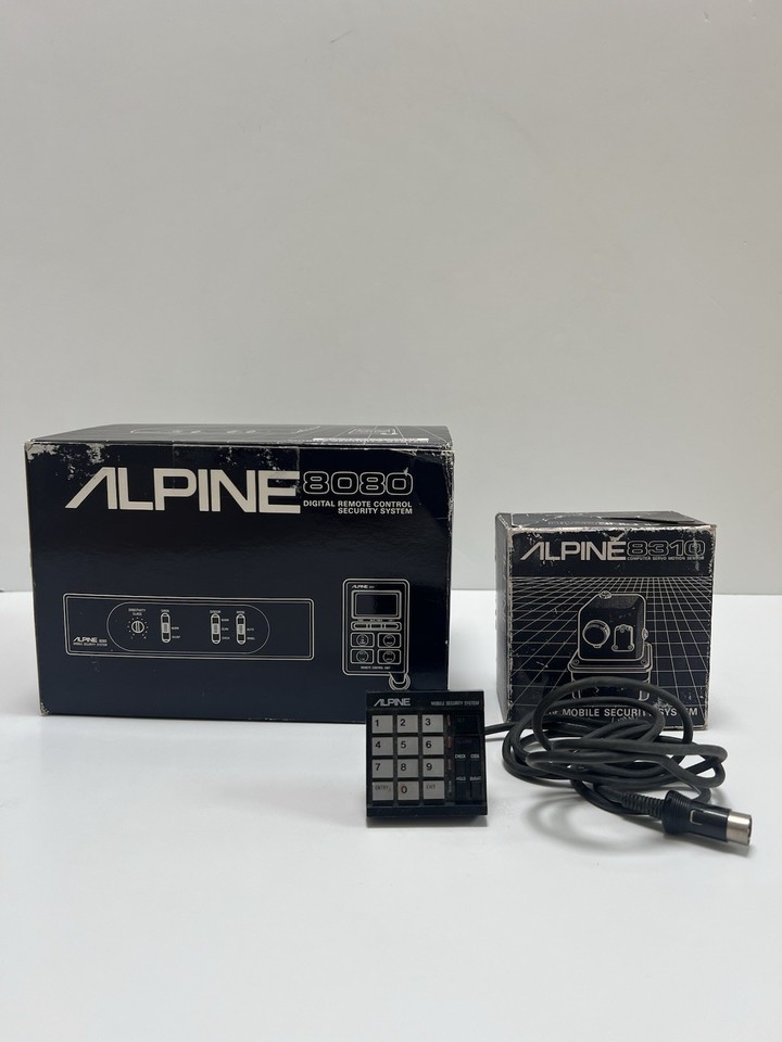 Old School Alpine 8080 Car Alarm Security System with Digital Remote | eBay