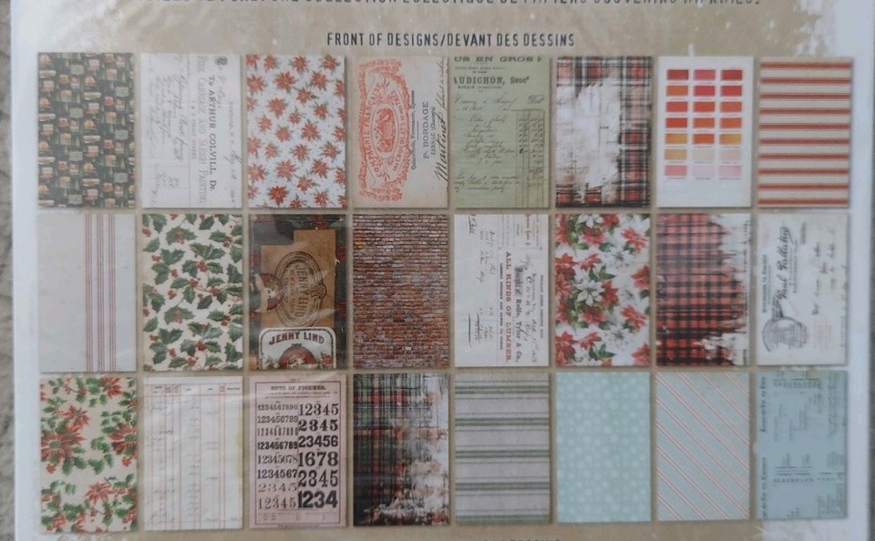 T. Holtz Idea-ology Backdrop Paper "Christmas 2024" 24 Double-sided ...