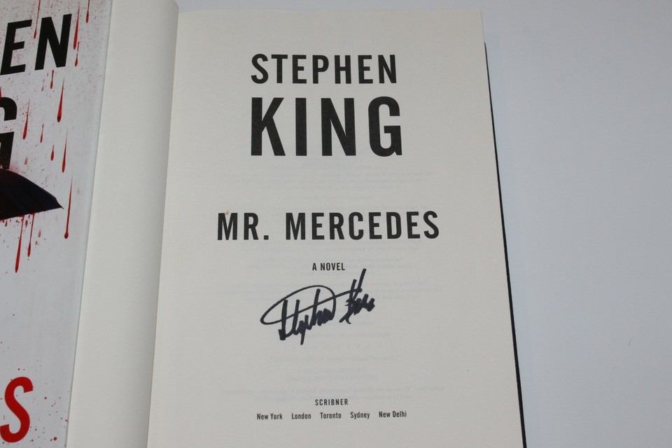 STEPHEN KING SIGNED 'MR MERCEDES' 1ST/1ST FIRST EDITION PRINTING BOOK ...