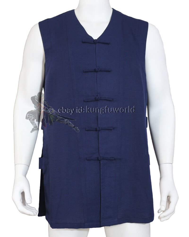 Kung fu Vest Shaolin Monk Buddhist Suit Wudang Taoist Tai Chi Uniform ...