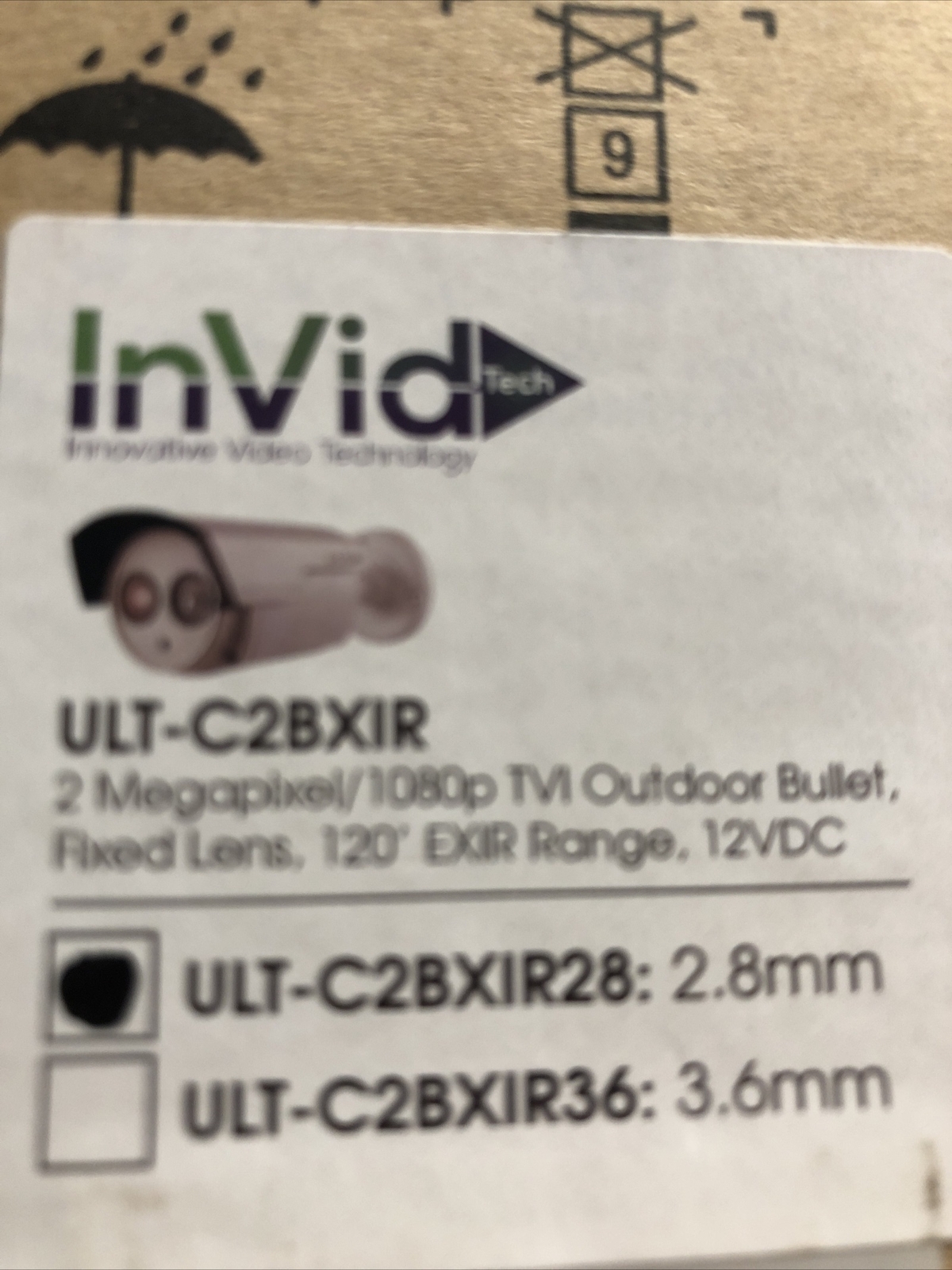 Invid Tech Ult-c2bxir28 2.8mm Lens Tvi Outdoor Bullet Camera | eBay