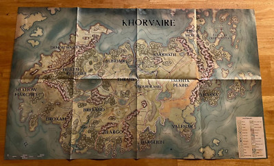 KHORVAIRE Map of Eberron - Dungeons & Dragons 3.5e - WoTC 2005 (20x32in ...