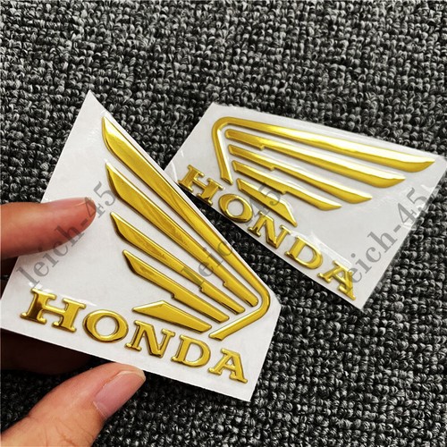 gold motorcycle fuel gas tank emblem decals track badge stickers for ...