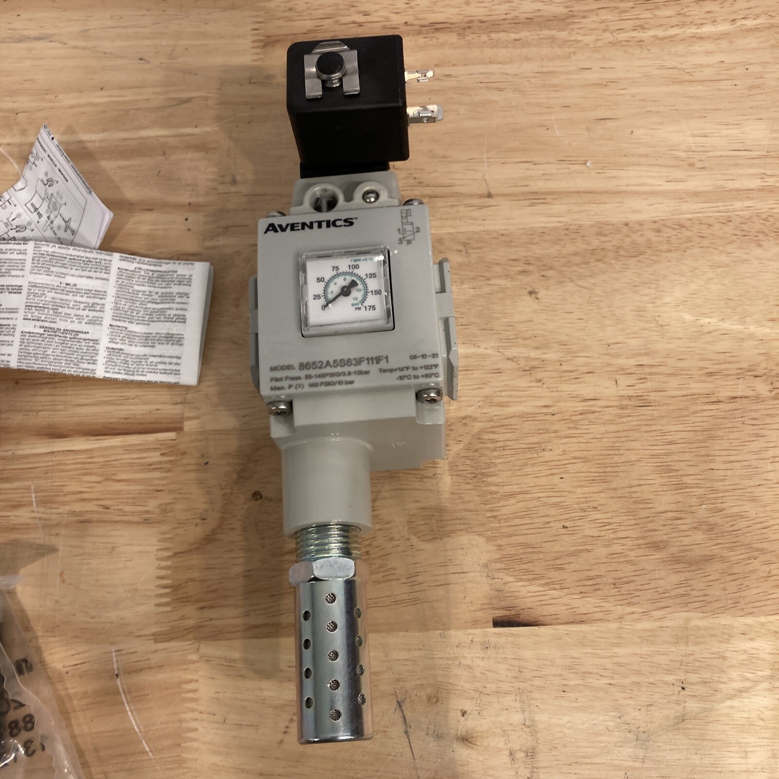 Aventics 8652A5S63F111F1 3/2 Slow Start Quick Exhaust Valve | eBay