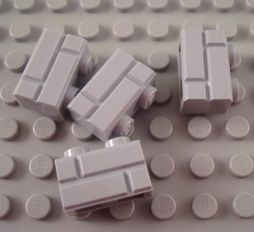 LEGO Lot of 4 Light Bluish Gray 1x2 Masonry Profile Brick Pieces from ...
