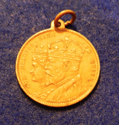 1902 King Edward & Qn Alexandra Coronation Medal - Rare Type - Lauer ...