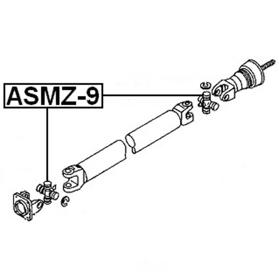 Universal Joint-Base, 2 Door, Convertible Febest ASMZ-9 | eBay