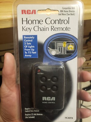 RCA Home Control Key Chain Remote Control HC40TX 75 Feet New Sealed X10 ...
