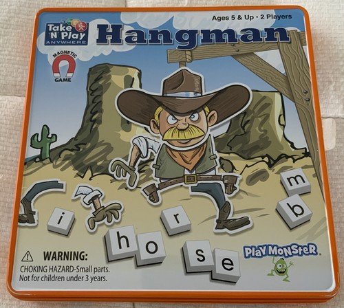 Hangman Magnetic Game Take `N` Play Anywhere Game AGES 5+ | eBay