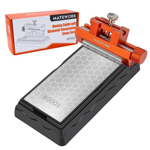 Chisel Sharpening Kit with Diamond Sharpening Stone, Honing Guide Tool ...