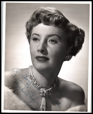 Hollywood Beauty BARBARA STANWYCK SIGNED AUTOGRAPH PORTRAIT 1953 ORIG ...
