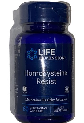 Life Extension Homocysteine Resist Healthy Arteries Supplement - 60 ...