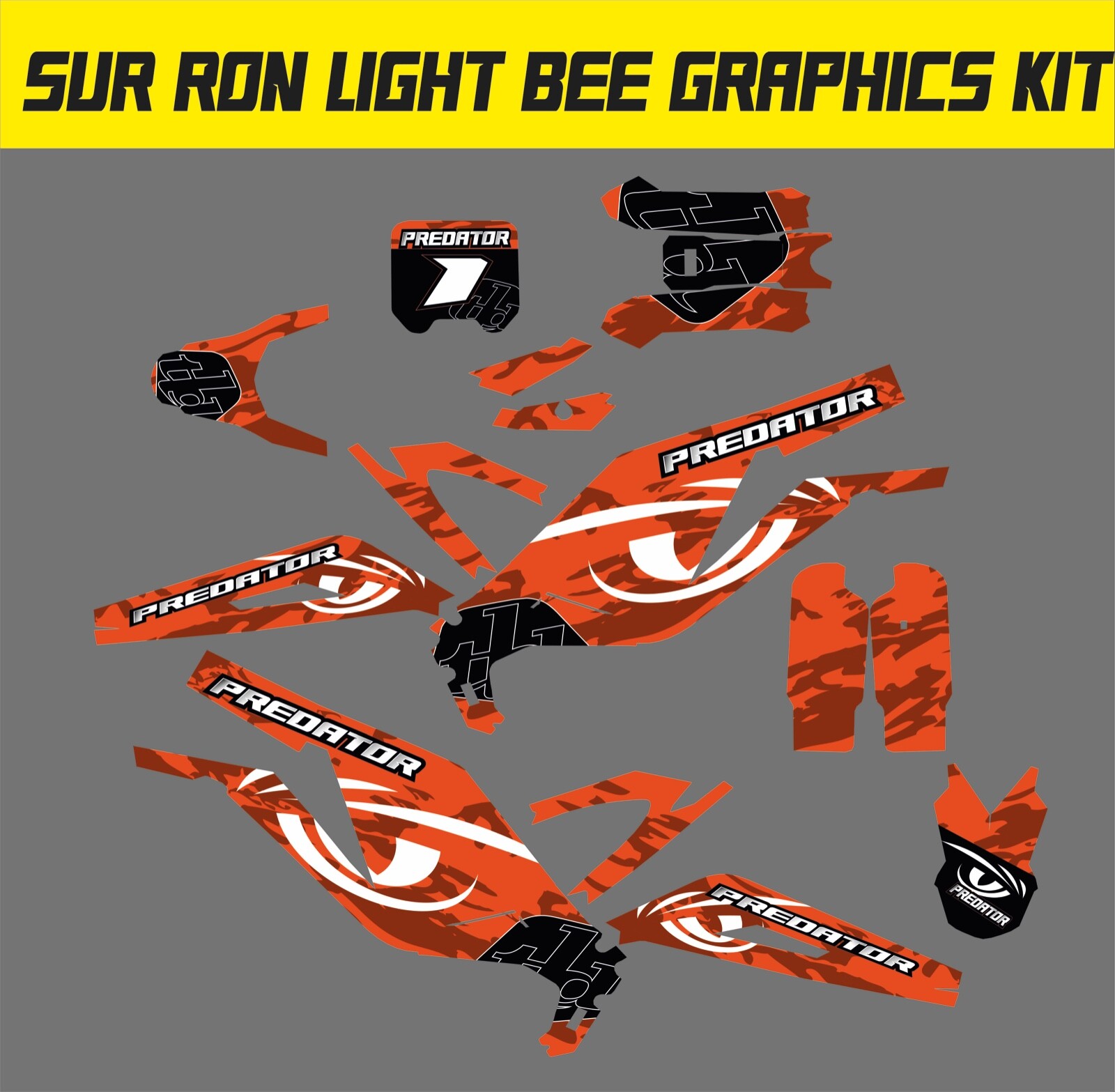 Sur Ron graphics kits sur ron sticker kit | Grelly UK