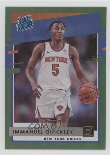 2020 Panini Donruss Rated Rookies Green Flood Immanuel Quickley #213 ...