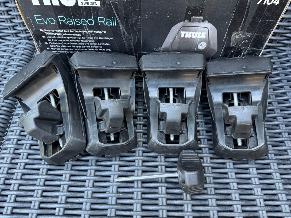 Thule 710410 -Evo Foot Pack Raised Rails - 4 Pack | eBay UK