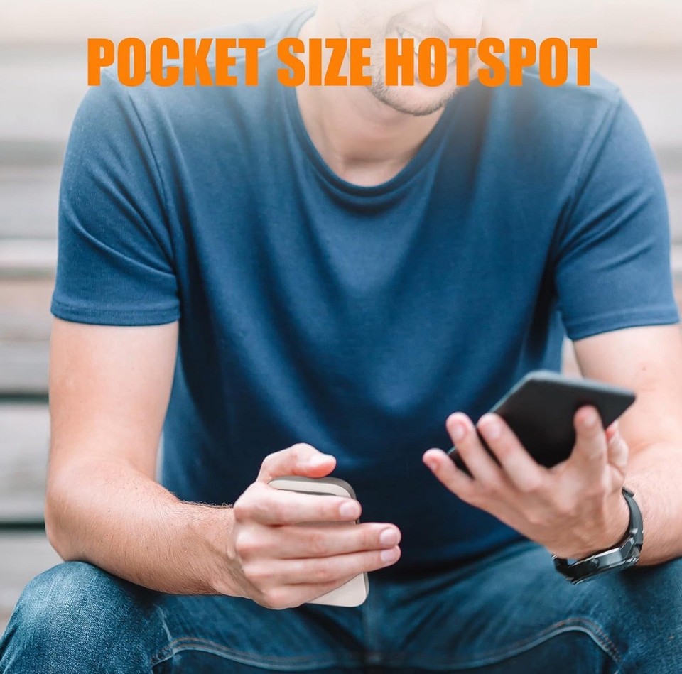 M4 4G LTE Mobile Hotspot – ESIM Compact Portable WiFi Hotspot for ...