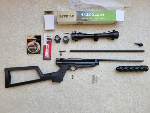 Crosman Custom Shop 2400KT carbine, 18" .177/.22 barrels, scope ...