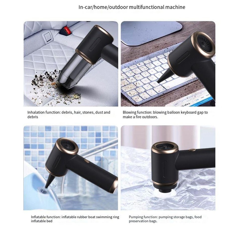 135000PA Portable Car Vacuum Cleaner Strong Suction Cleaning Machine ...