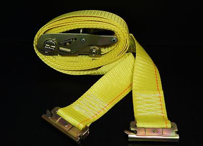 6 12' E Track Ratchet Straps Enclosed Cargo Van Box Truck Trailer Tie ...