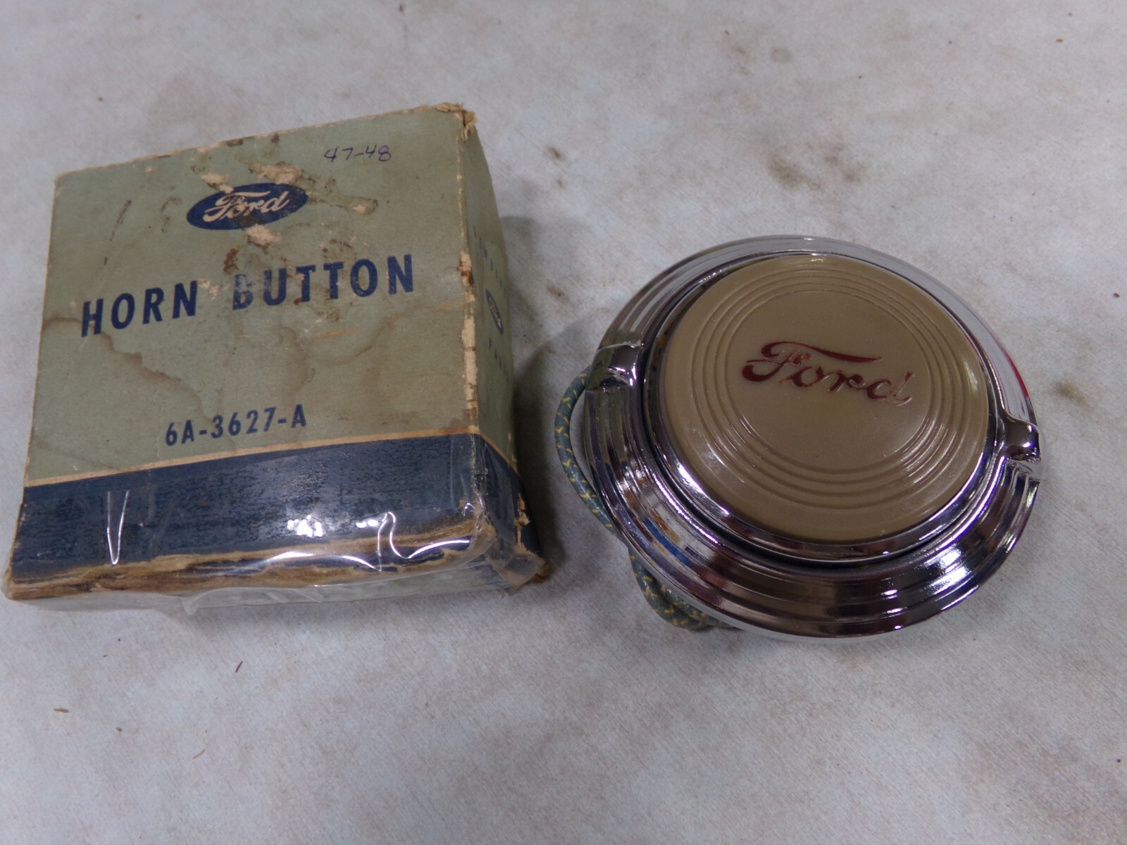 1947 1948 Ford Horn Button Complete With Wire NOS for sale online | eBay