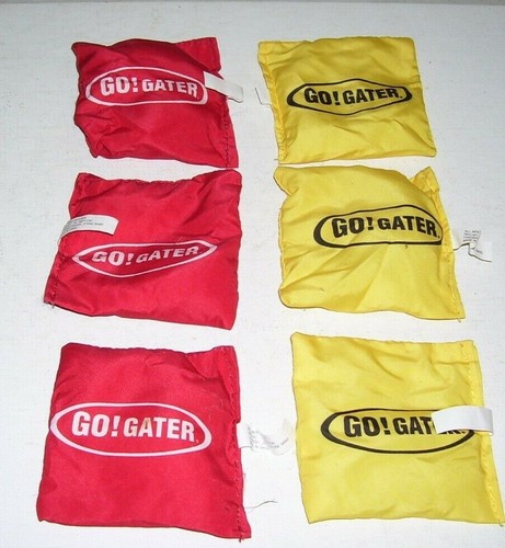 Go! GATER All Weather Bean Bags, 6 Red & Yellow Replacement Game Bags ...