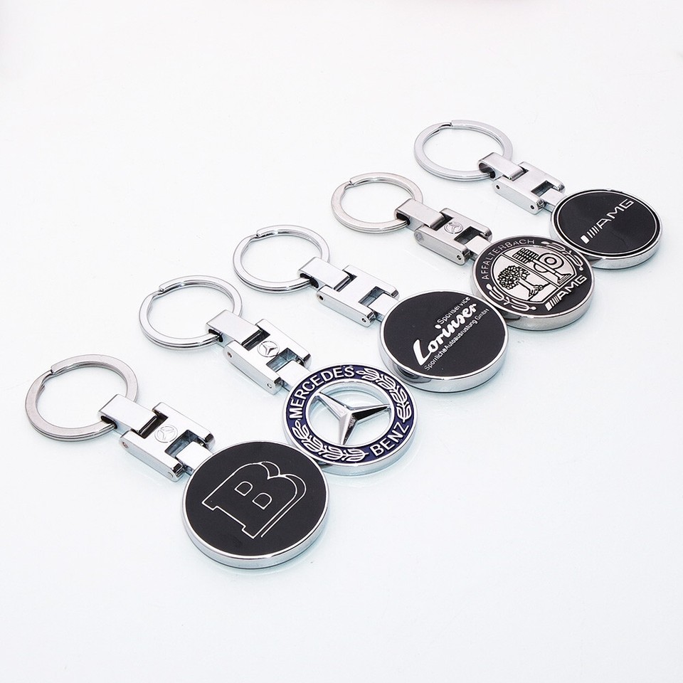 3D For Mercedes-Benz AMG Sport Logo Alloy Car Home Keychain Ring ...