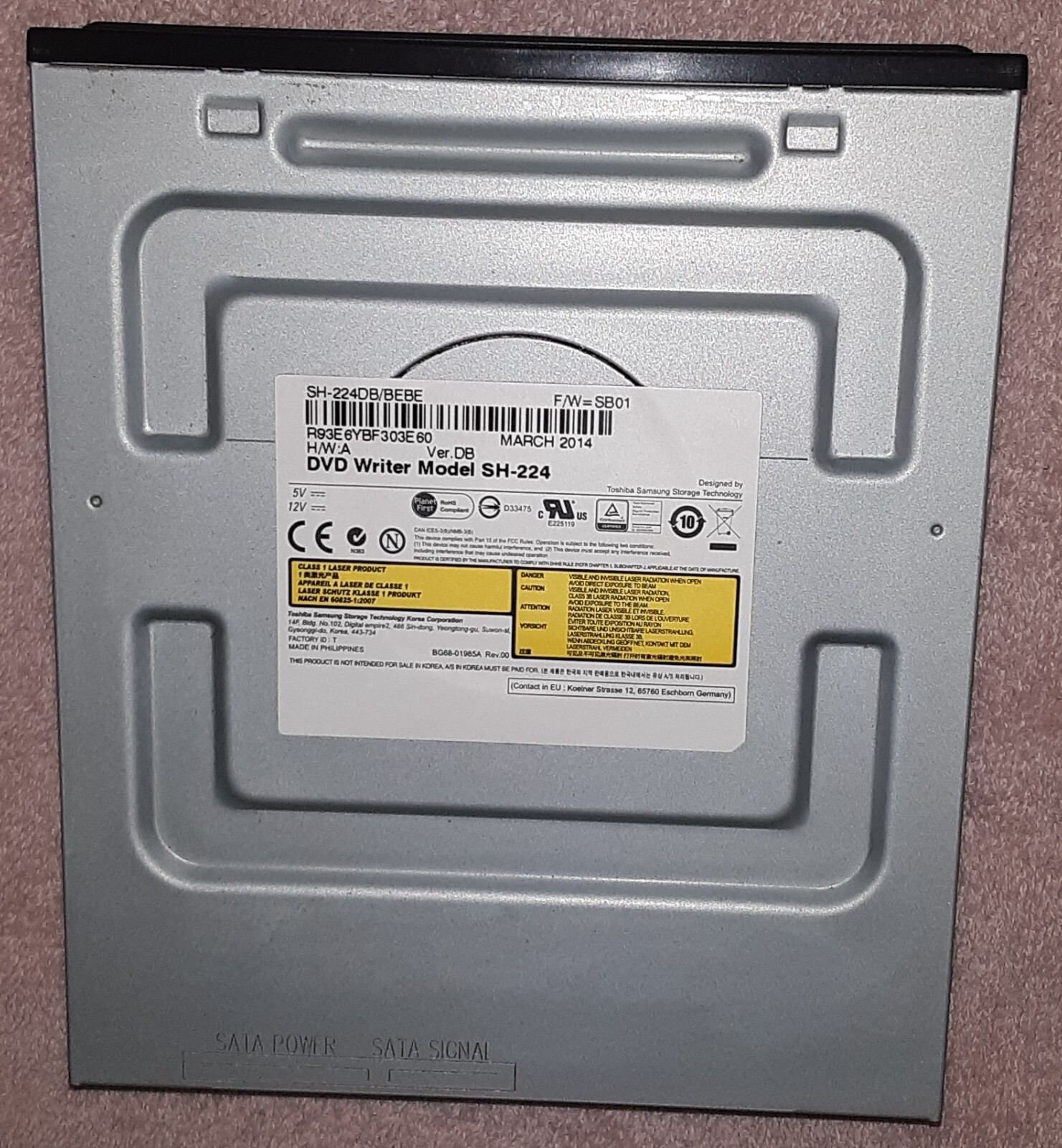 TOSHIBA SAMSUNG DVD Drive Super Writemaster Model SH-224 Drive Only | eBay