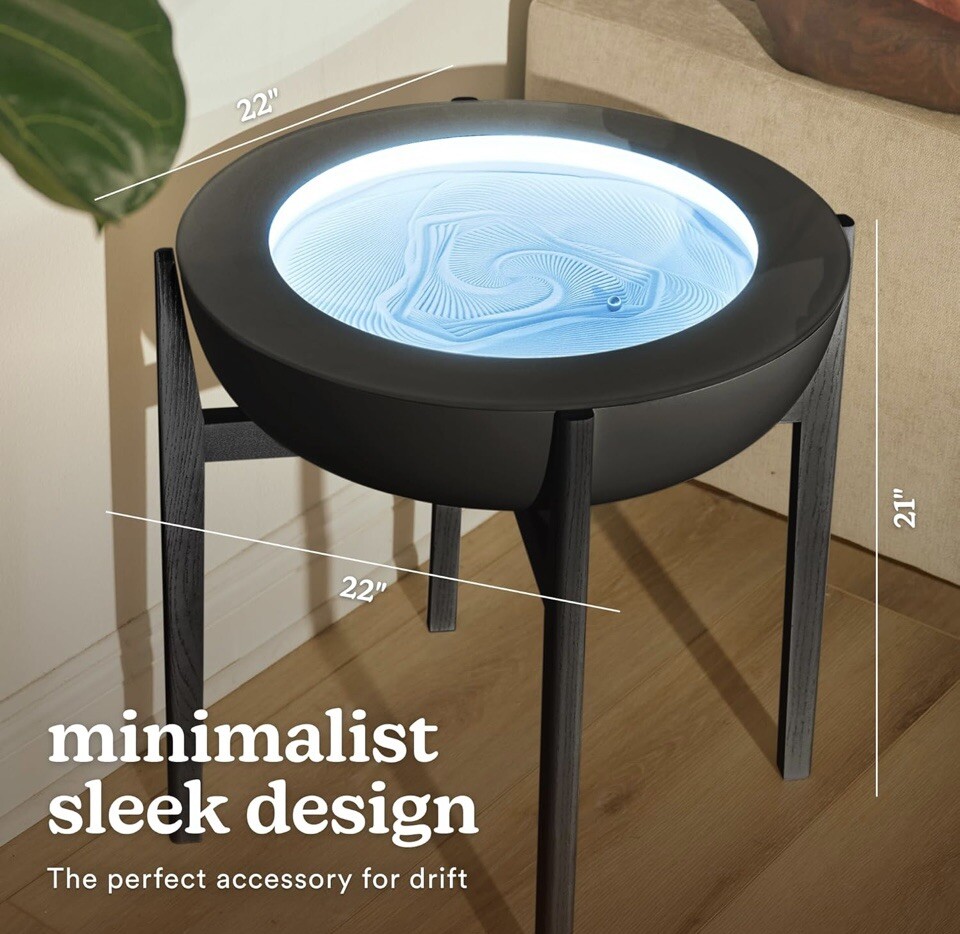 Homedics Drift Sandscape Solid Wood Sand Table Stand 21 Inch (Large ...