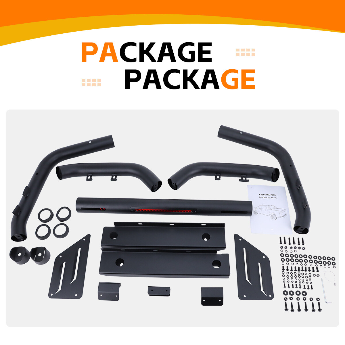 Universal Truck Sport Bar Full Size Roll Bar Chase Rack Bed Bar For Ram ...