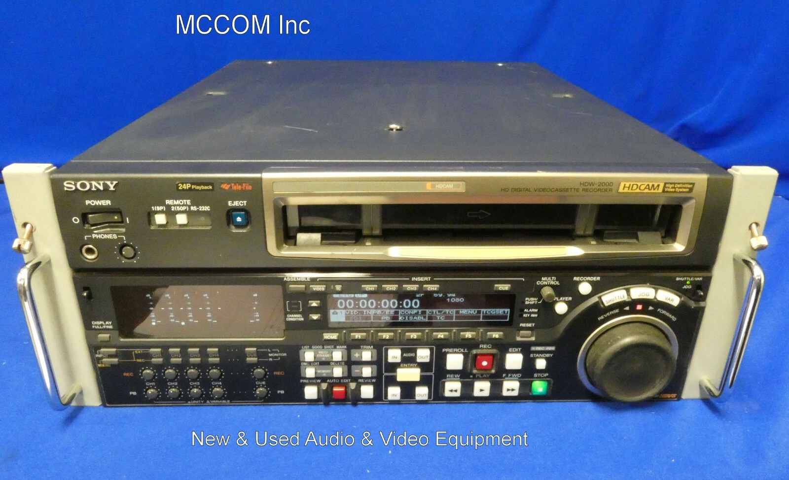 Sony HDW-2000 HDCAM Player w/ 1072 Drum Hrs | eBay