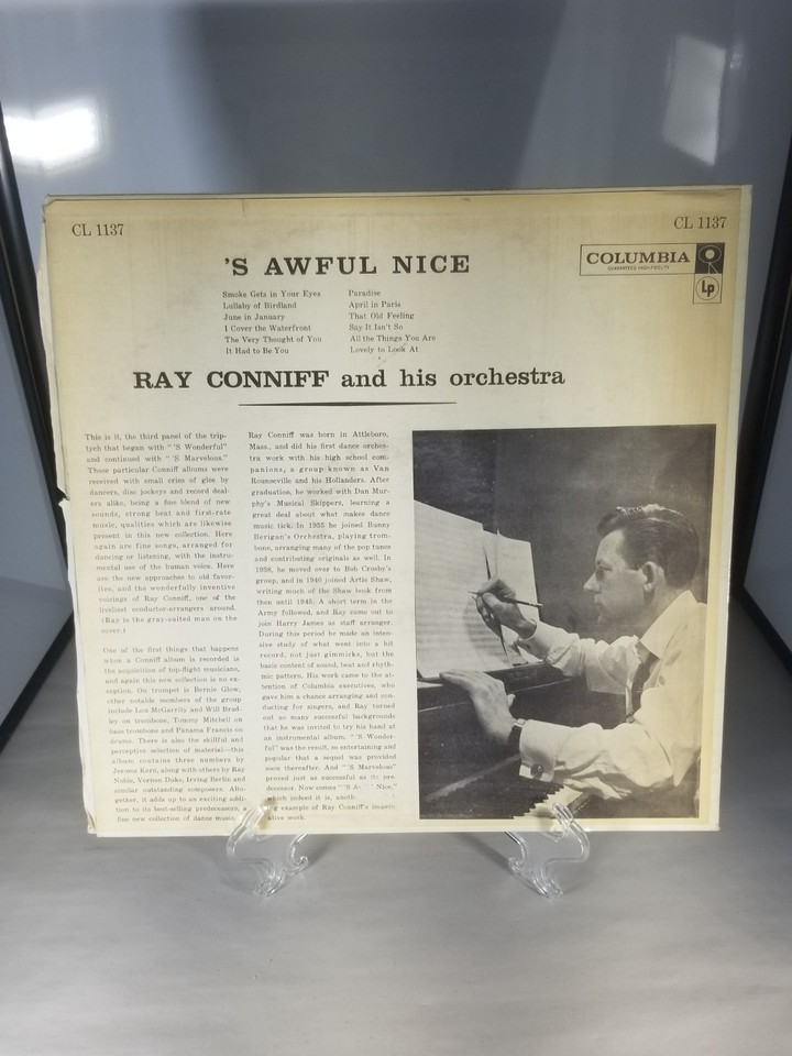 Ray Conniff 'S Awful Nice And His Orchestra CL-1137 Vinyl Columbia ...