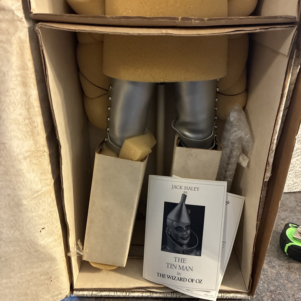 WIZARD OF OZ "TIN-MAN" Porcelain Doll, Cloth Body by Franklin Mint Heirloom 22" | eBay