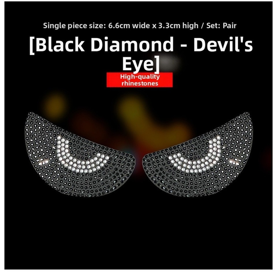 Motorcycle Helmet 3D Mystic Eye Reflective Car Stickers Diamond Decals ...