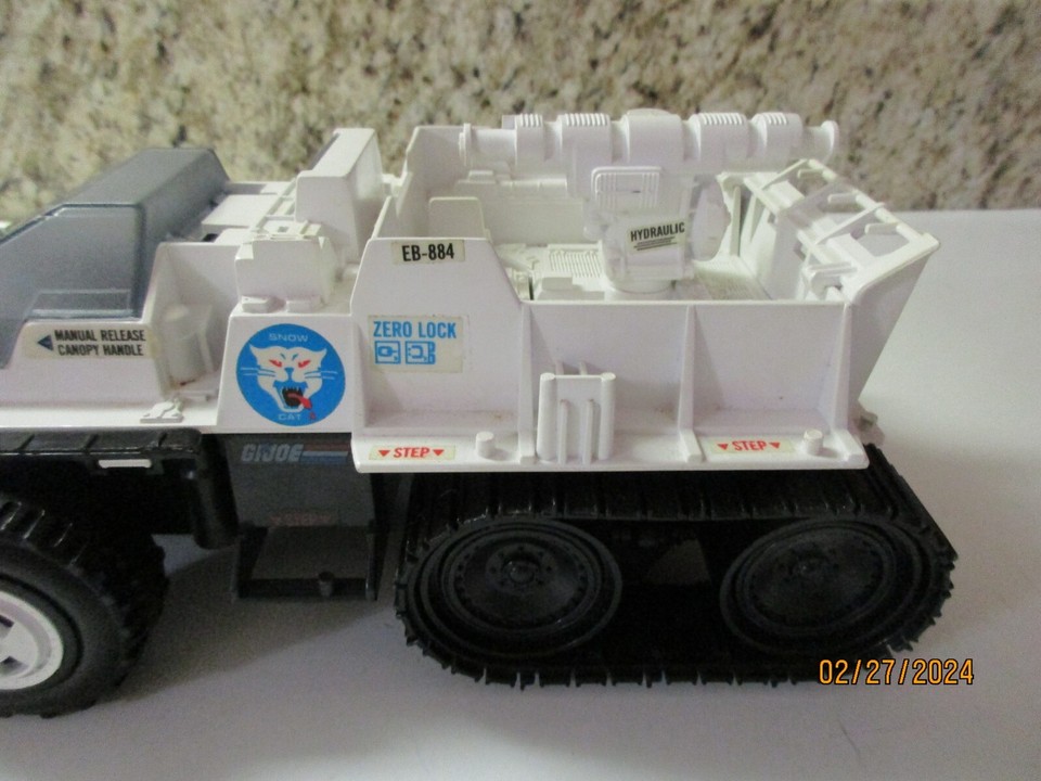 GI Joe 1985 Snow Cat Vehicle W/ Driver "Frostbite" & Brochure | eBay