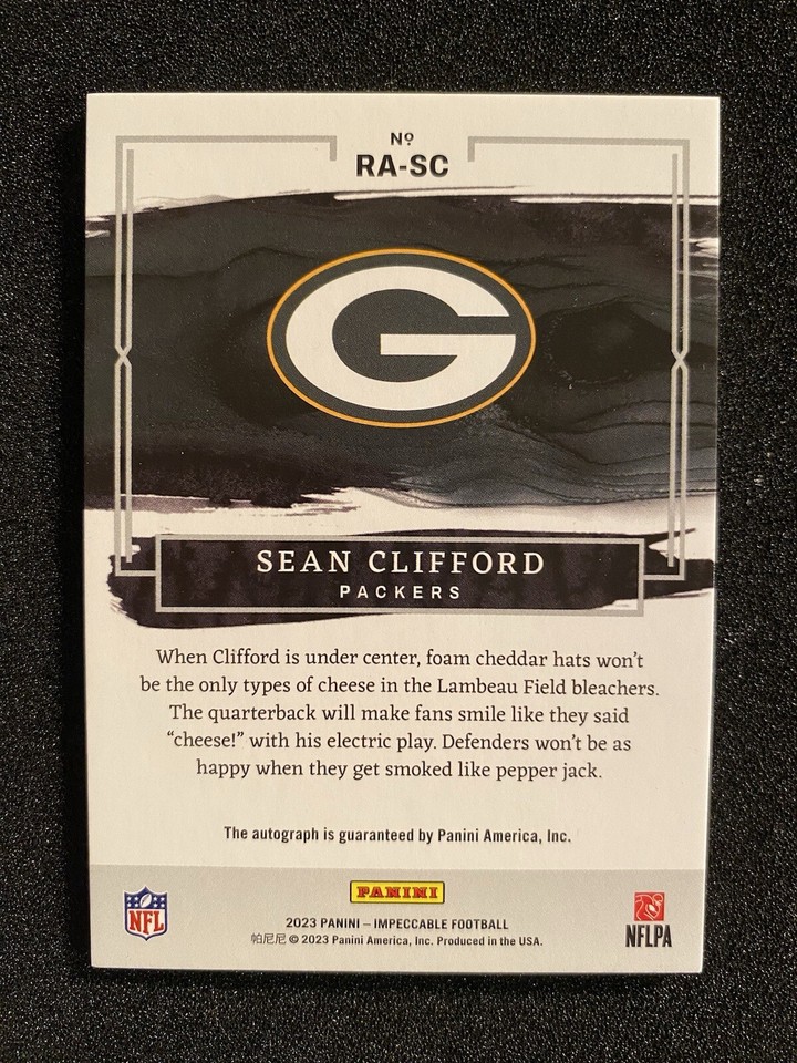 2023 Impeccable Rookie Autographs Sean Clifford /99 #RA-SC | eBay
