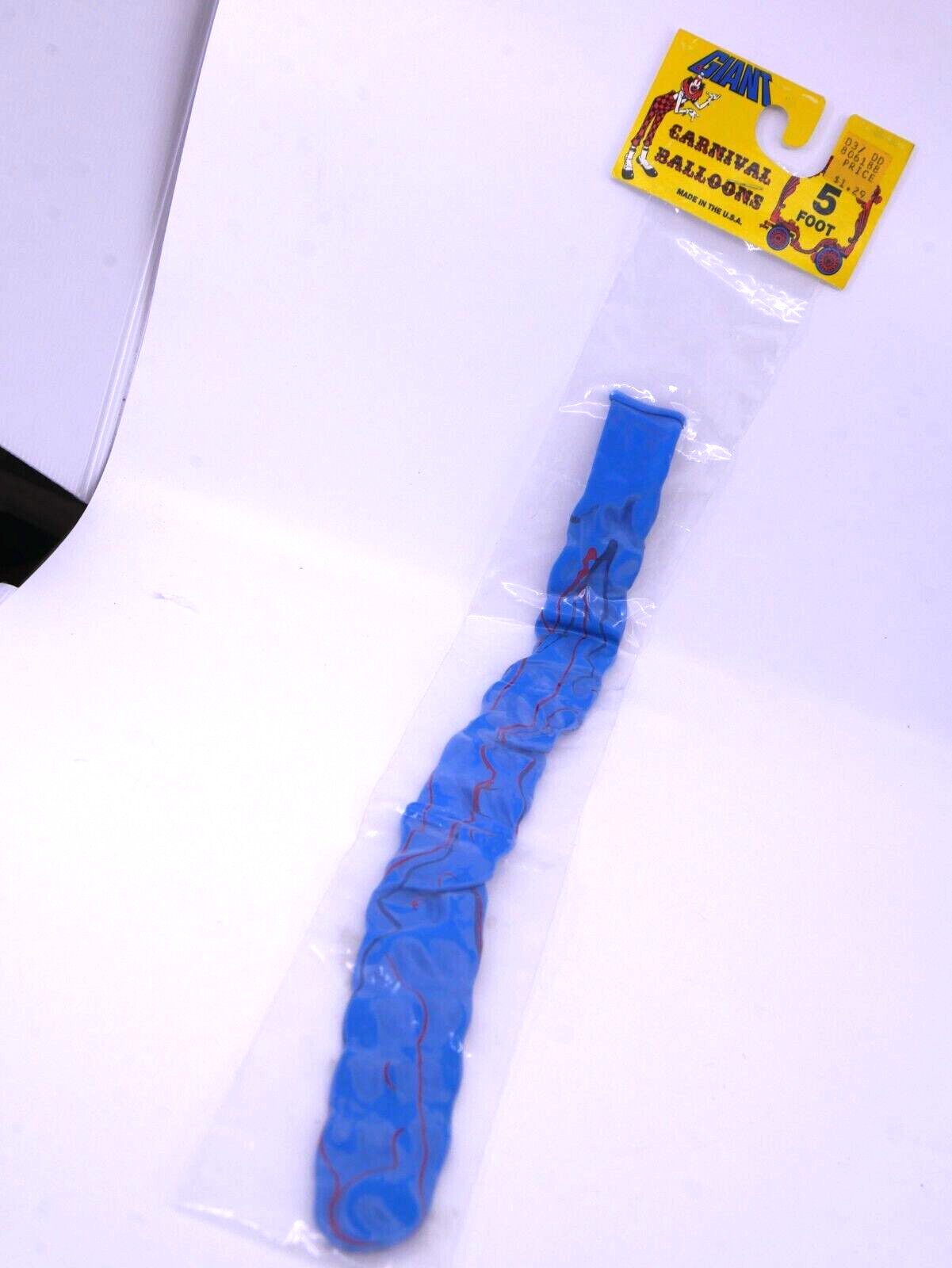 Vintage Tilly Giant 5' long LATEX Balloon Looner blue | eBay