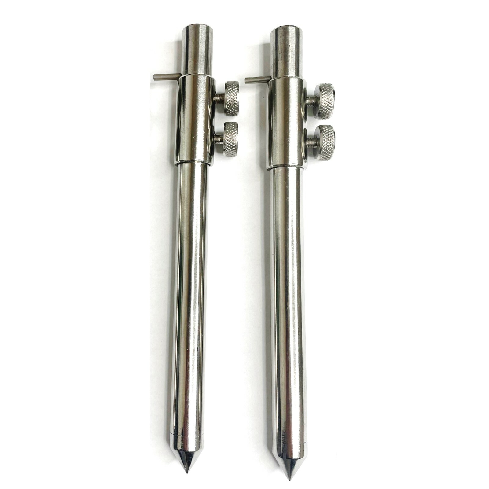 2 Stainless Steel Short Carp Fishing Bank Sticks 20-30cm 8" - 12 ...