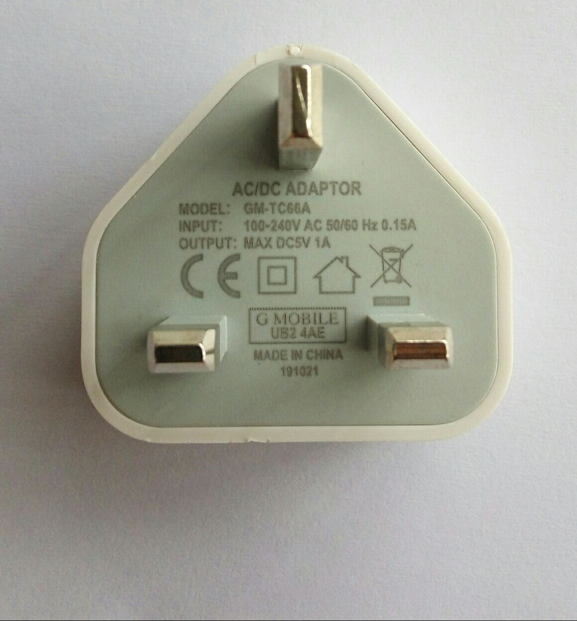 UK Mains 3 Pin Plug Adapter Wall Charger 1/2/3-Port Dual USB For Phones ...