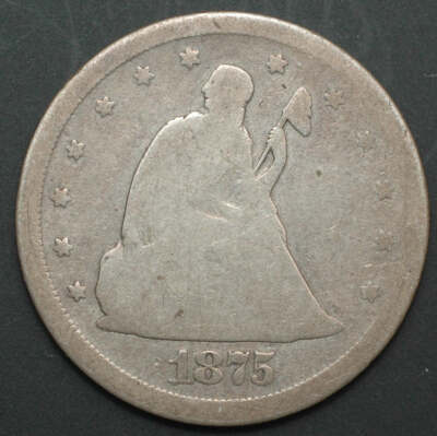 1875-S US Liberty Seated 20 cent silver type coin | eBay