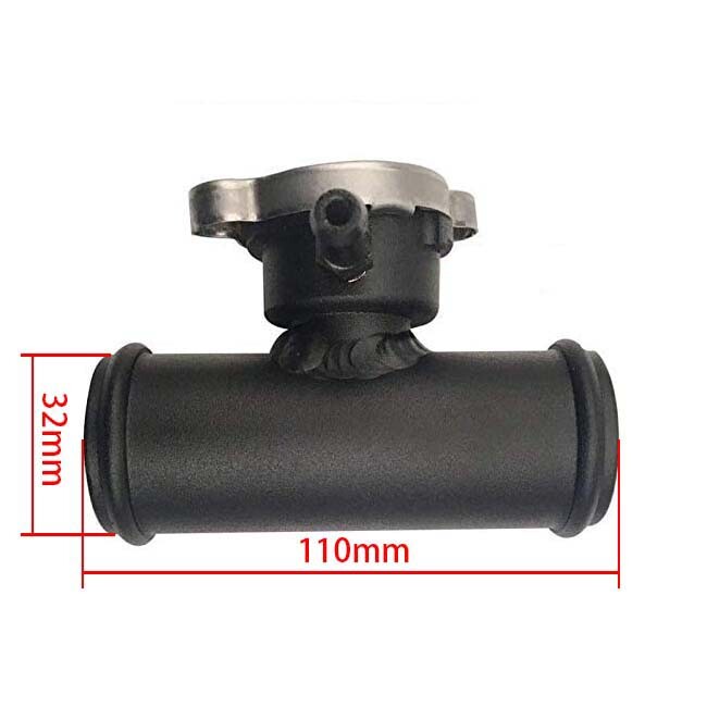 32mm 1.25" 1-1/4" In Line Aluminum Radiator Hose Filler Neck With Cap ...
