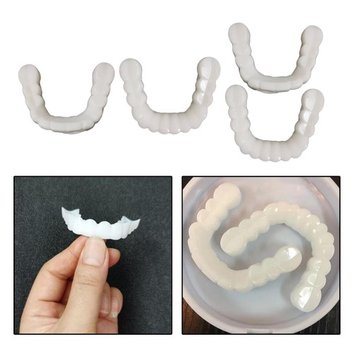 Temporary False Teeth Cover Comfortable Simulation Braces Fake Tooth ...