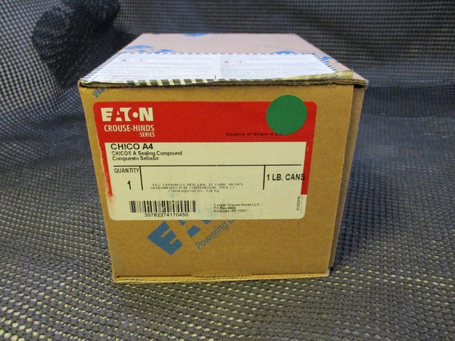 Cooper Crouse-Hinds Chico A4 Sealing Compound 1lb Can for sale online ...