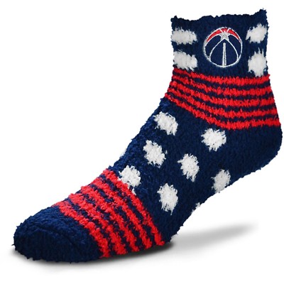 Washington Wizards Basketball Navy & Red Homegator Fuzzy Socks | eBay