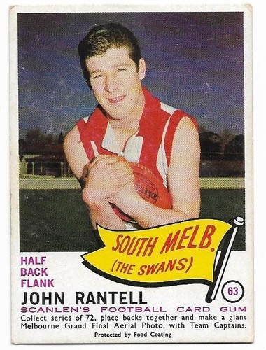 1966 Scanlens (63) John RANTELL South Melbourne "" | eBay