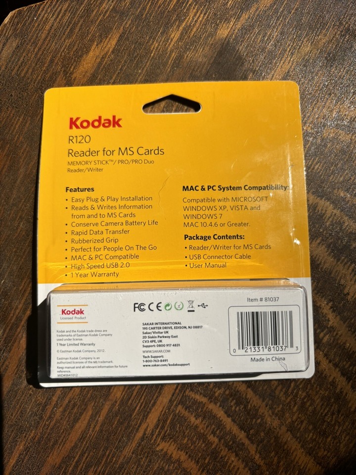 Kodak R120 Reader For MS Cards New Factory Sealed | eBay