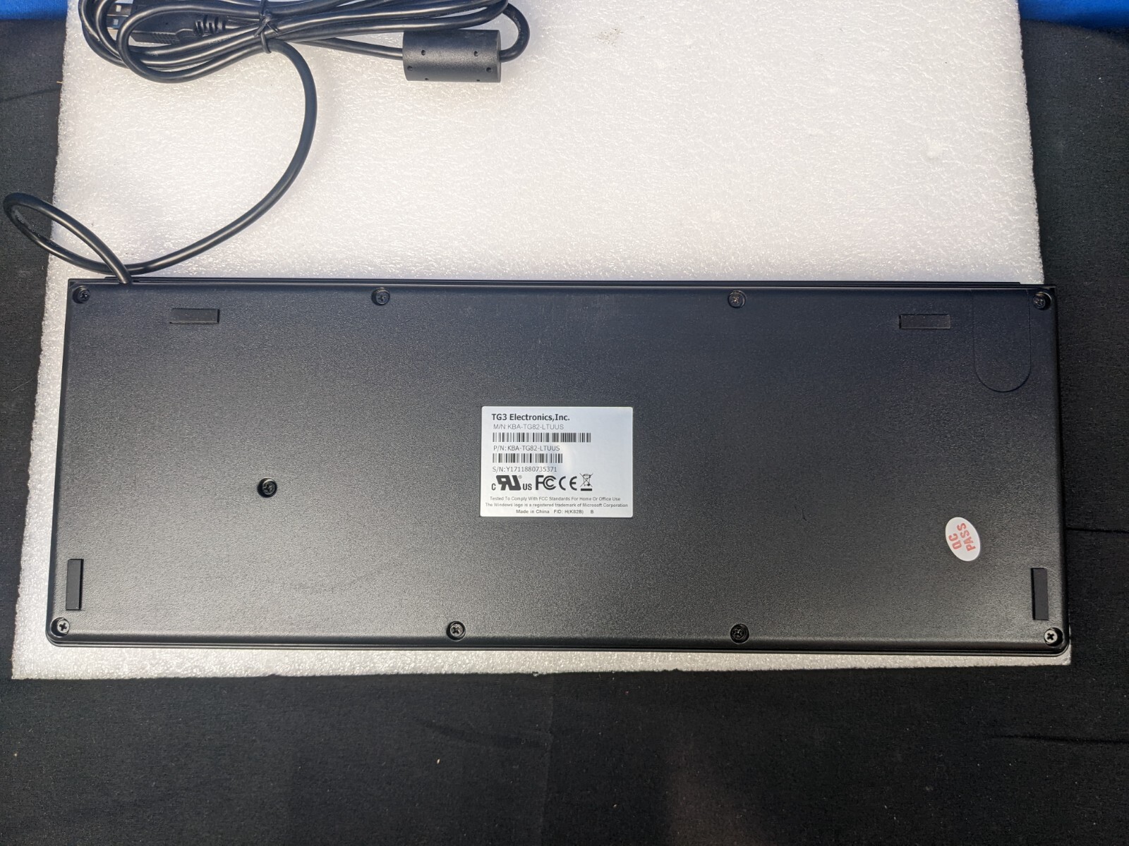 TG3 Electronics KBA-TG82-LTUUS Keyboard - Black for sale online | eBay