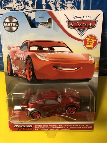 DISNEY- PIXAR- CARS- RACING RED- DINOCO CRUZ RAMIREZ- 2021- Metal Rare ...