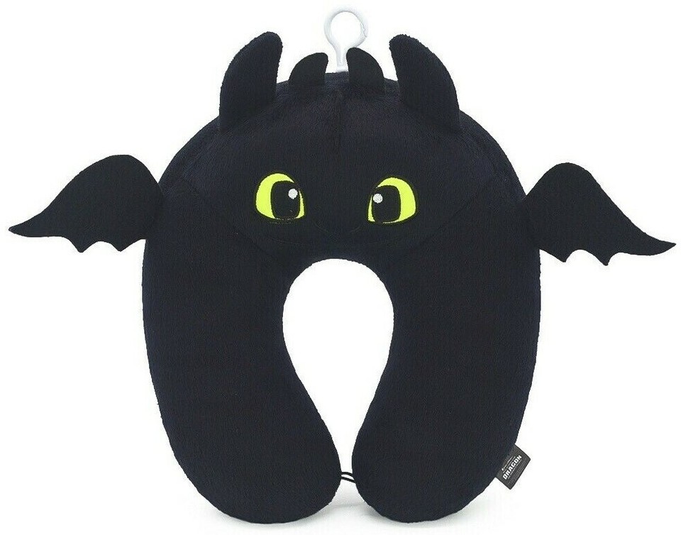 12"How to Train Your Dragon3 Toothless Doll Toy Travel Neck Rest Pillow ...