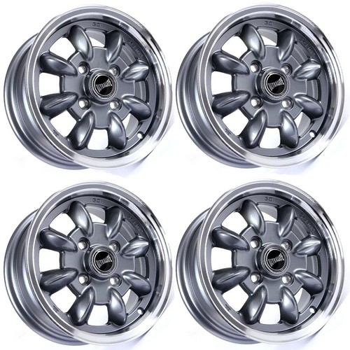ULTRALITE CLASSIC MINI WHEELS 12" x 5J ET30 GUN METAL LIP ALLOYS WHEELS ...