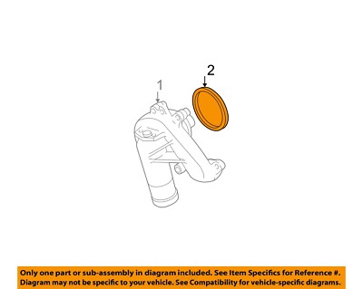 GM OEM 01-23 Express 2500 Cooling Water Pump-Outlet Pipe O-Ring ...